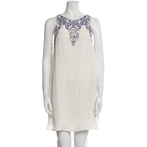 Rococo Sand | Dresses | Embroidered Silk White And Blue Rococo Sand ...